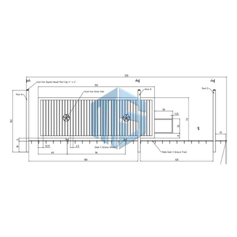 Driveway Sliding Gates Traditional